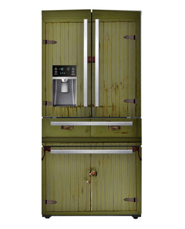 Rustic Green Pie Safe Fridge Magnet – Farmhouse Style – KUDUmagnets