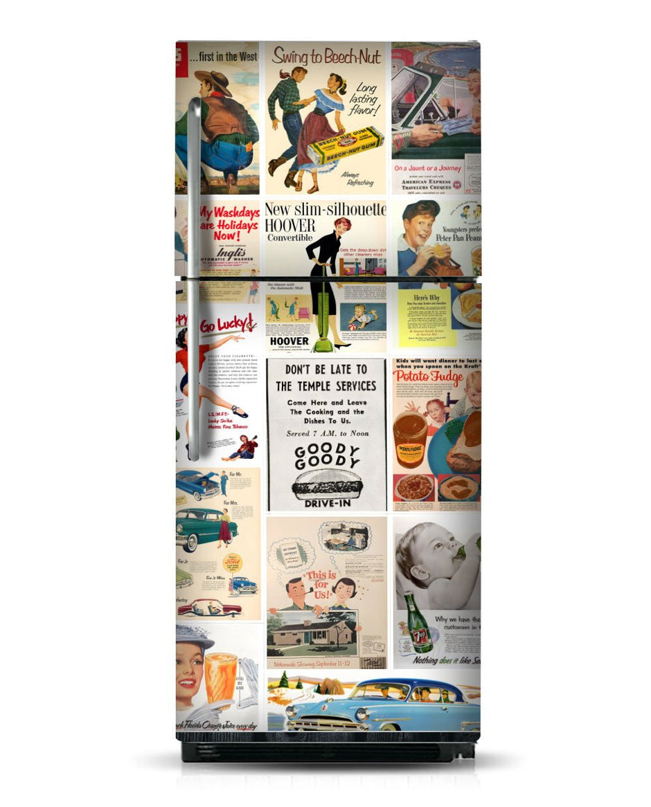 Top Freezer Fridge Covers – Custom Magnetic Wraps | KUDU Magnets ...